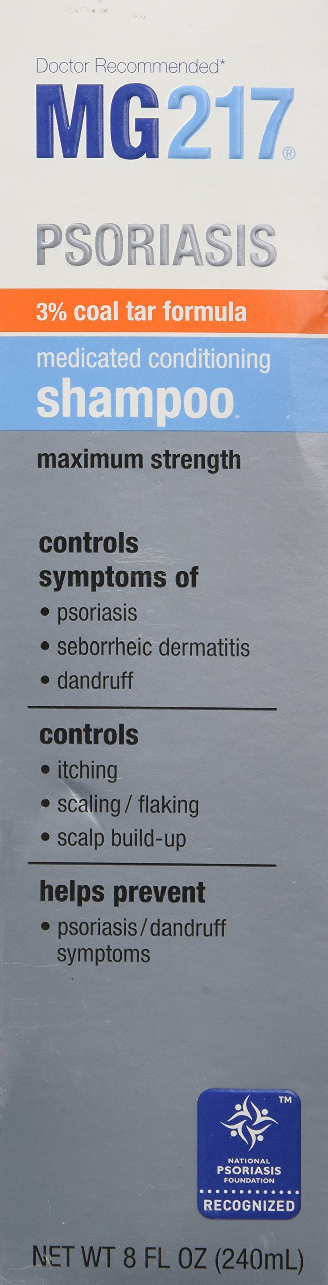 Triton Consumer Products MG 217 Medicated Coal Tar Shampoo for Psoriasis, 8 Fluid Ounce