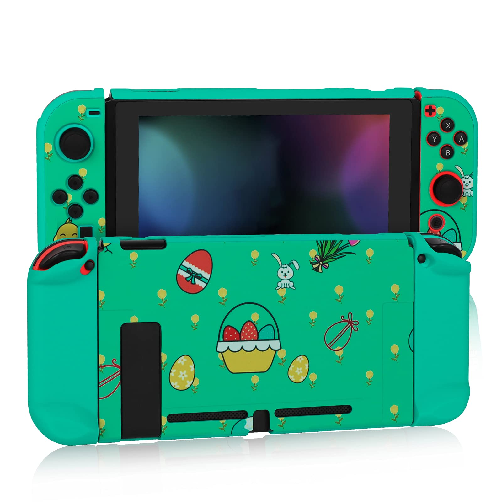 PowerLead Protective Case Cover for Nintendo Switch Console, Soft Slim Case Cover Compatible with Nintendo Switch Console Dockable Protective Case for Nintendo Switch