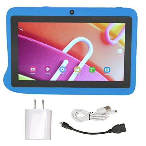 Cosiki Kids Tablet US Plug 100240V 5MP Front 8MP Rear 7in 1960x1080 IPS HD Photography Tablet for 10.0 (Blue)