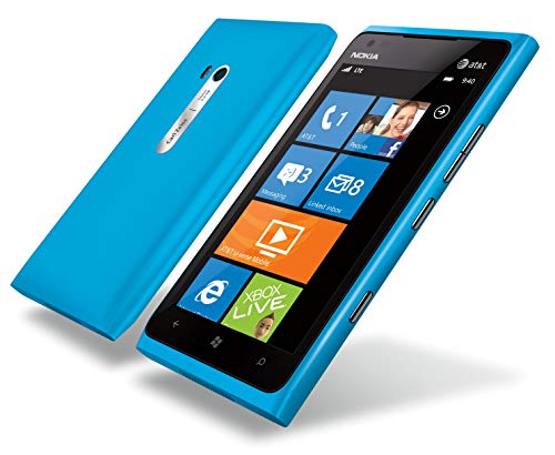 Nokia Lumia 900 AT&T GSM Unlocked 4G LTE Windows 7.5 Smartphone - Cyan Blue