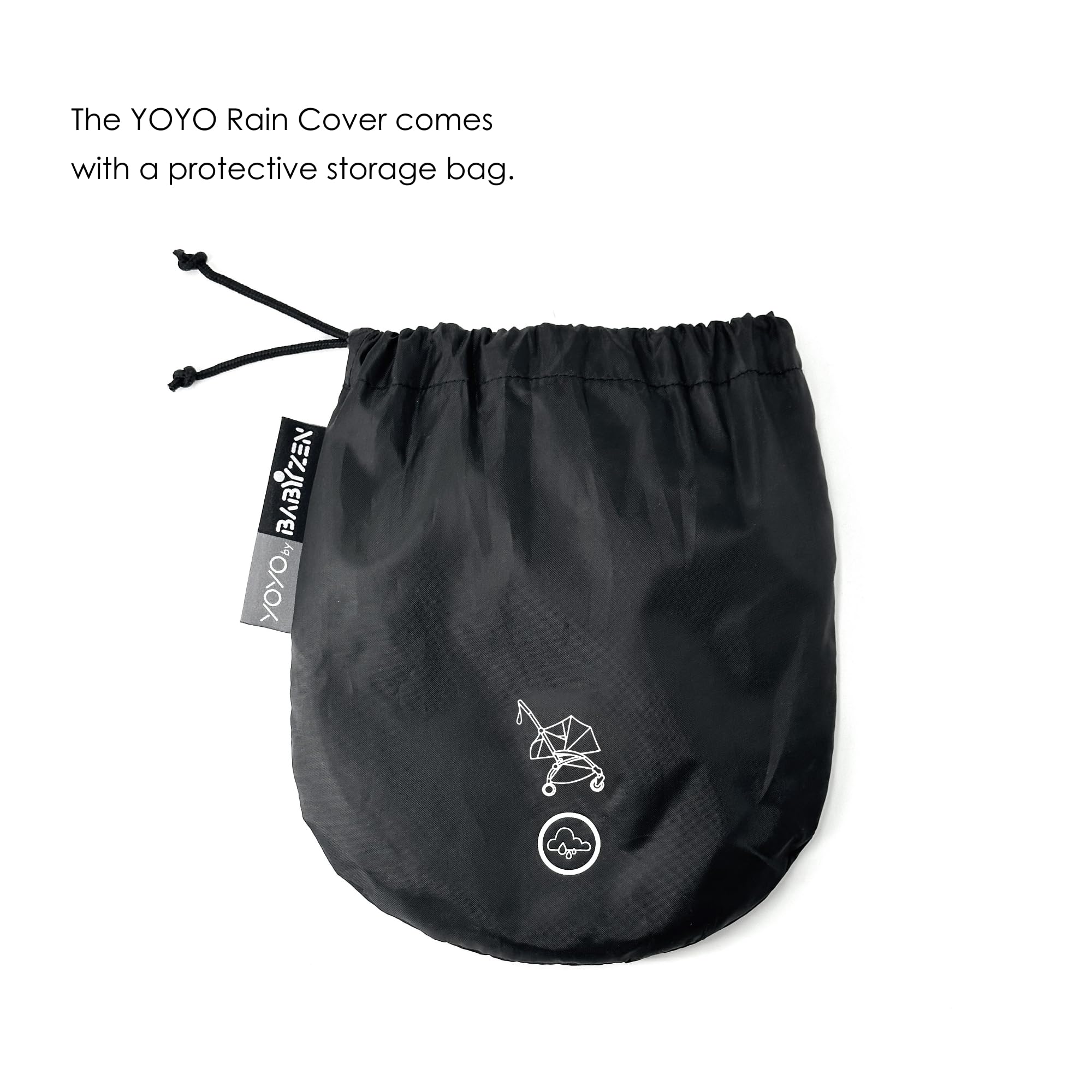 BABYZEN YOYO Rain Cover for 0+ Newborn Pack - Protect Baby from Bad Weather - Easy to Install & Store - Includes Storage Bag