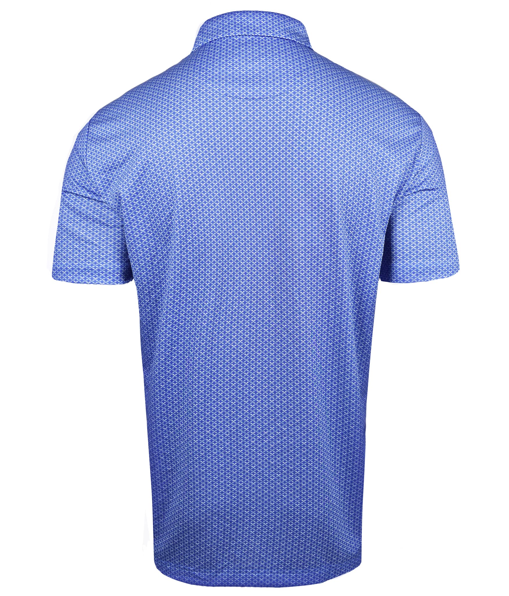 Callaway Golf All-Over Chevron Novelty Print Polo Amparo Blue XXXL