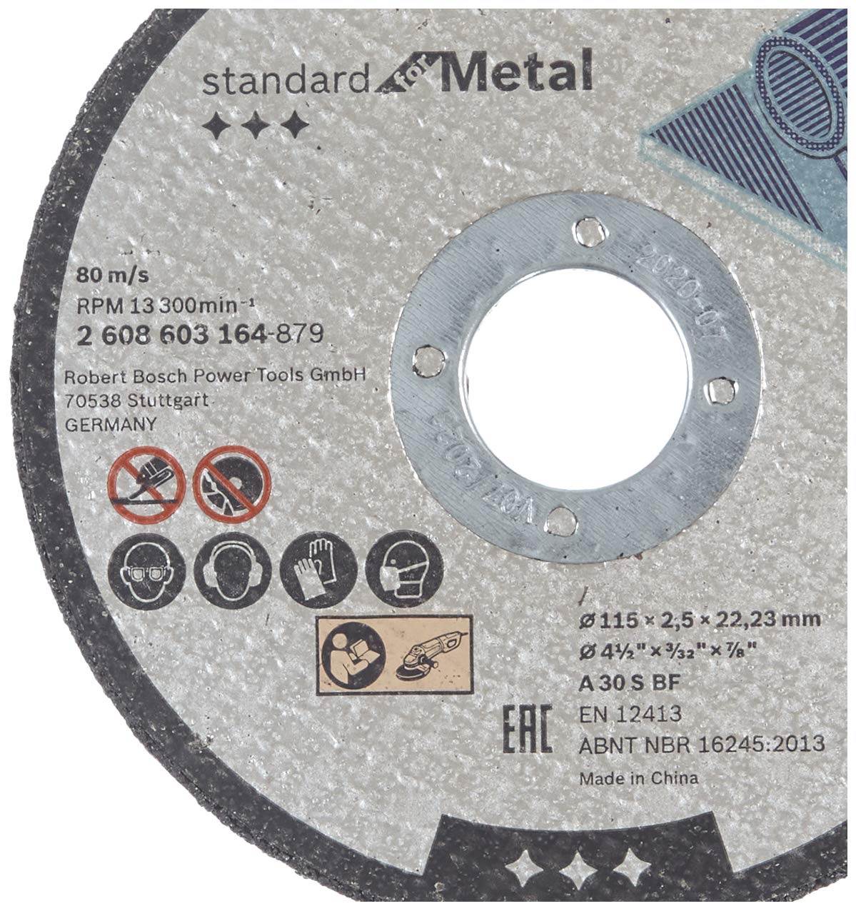 Bosch Standard for Metal Cutting Disc 115x2.5mm Straight