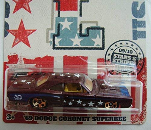 Hot Wheels STARS & STRIPES 50THE EDITION, RED '69 DODGE CORONET SUPERBEE 9/10