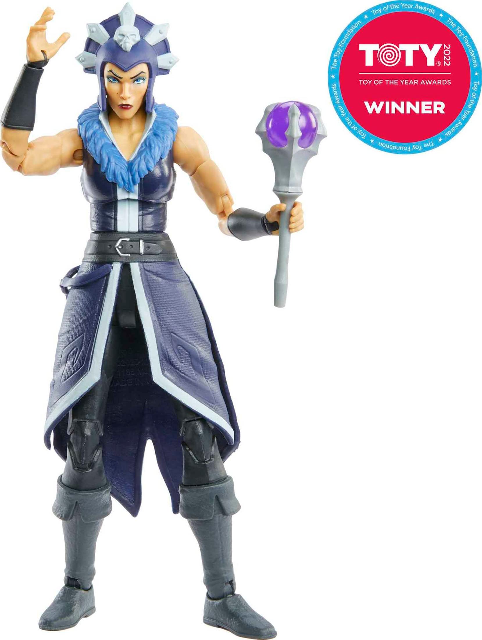 Masters of the Universe Masterverse Revelation Action Figure & Accessories, Evil-Lyn Motu Collectible with Articulation & Swappable Parts, 7-inch