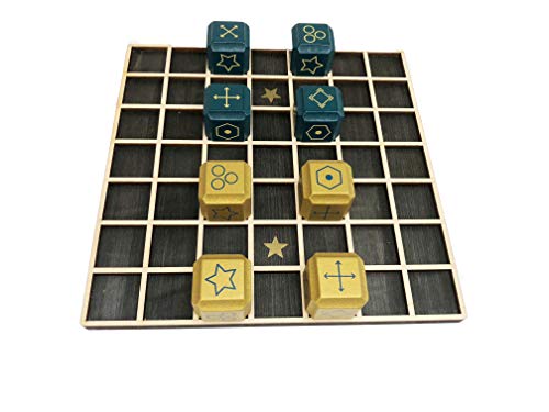 Project Genius: Deblockle- The Game of Tips and Turns, 2 Player Strategy Game, Game for Families and Adults, Ages 8+, Solid Wood Based Board and Blocks