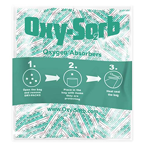 OxySorb 500cc-50pk Oxygen Absorber Packets, 50 Pack - Long Term Food Storage Freshness Protection