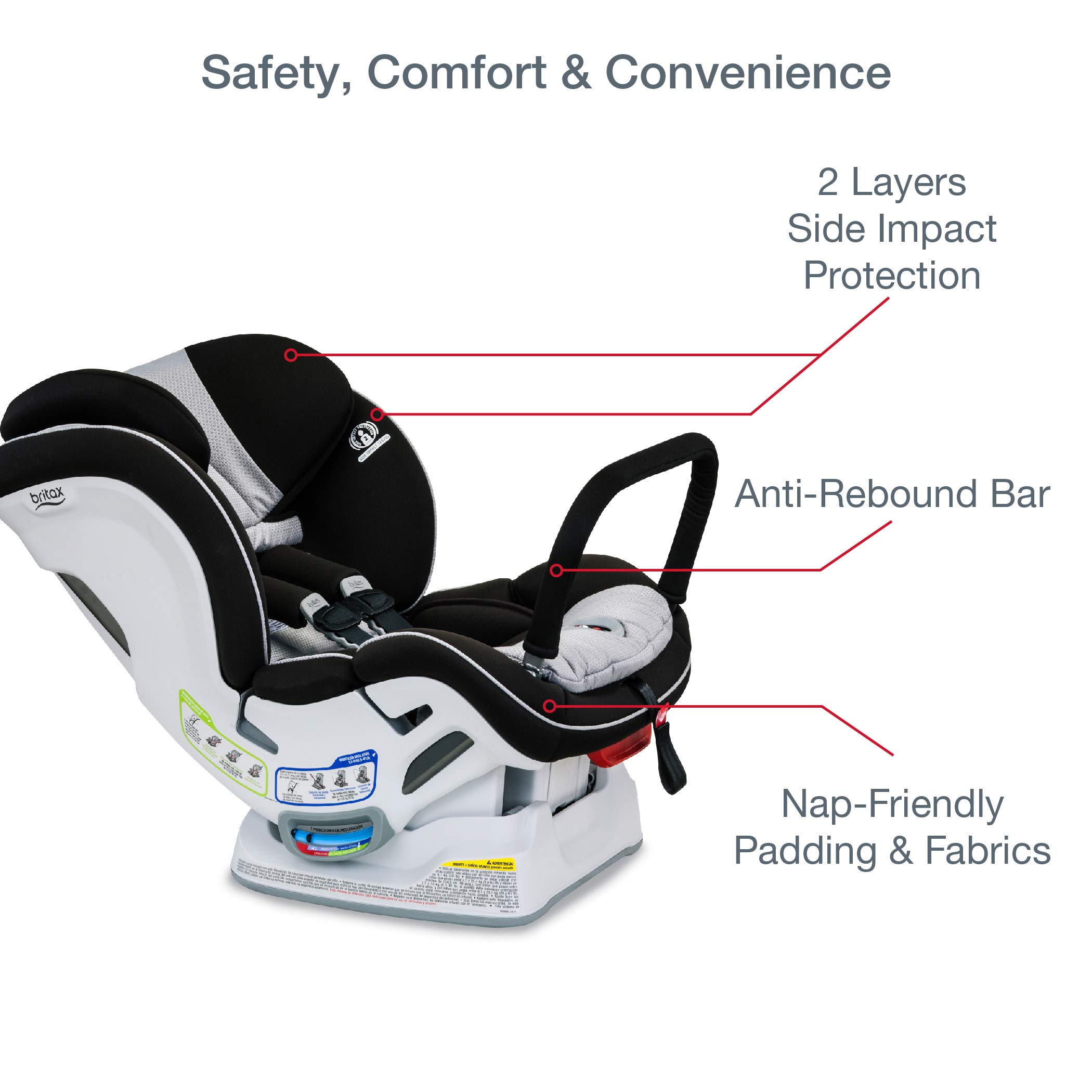 Britax Boulevard ClickTight Anti-Rebound Bar Convertible Car Seat, Trek