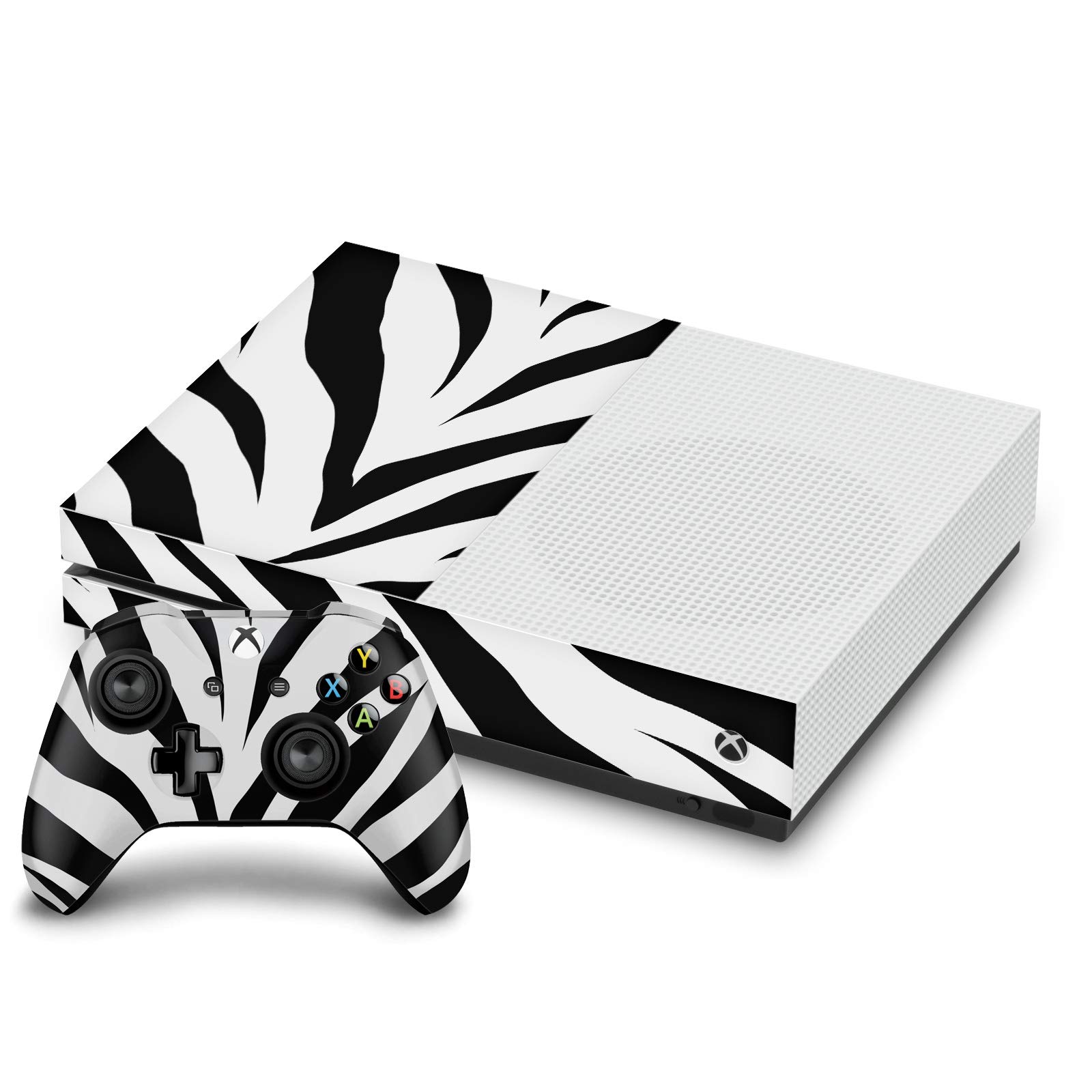 Head Case Designs Officially Licensed Grace Illustration with Zebra Art Mix Vinyl Sticker Gaming Skin Decal Cover Compatible With Xbox One S Console and Controller Bundle