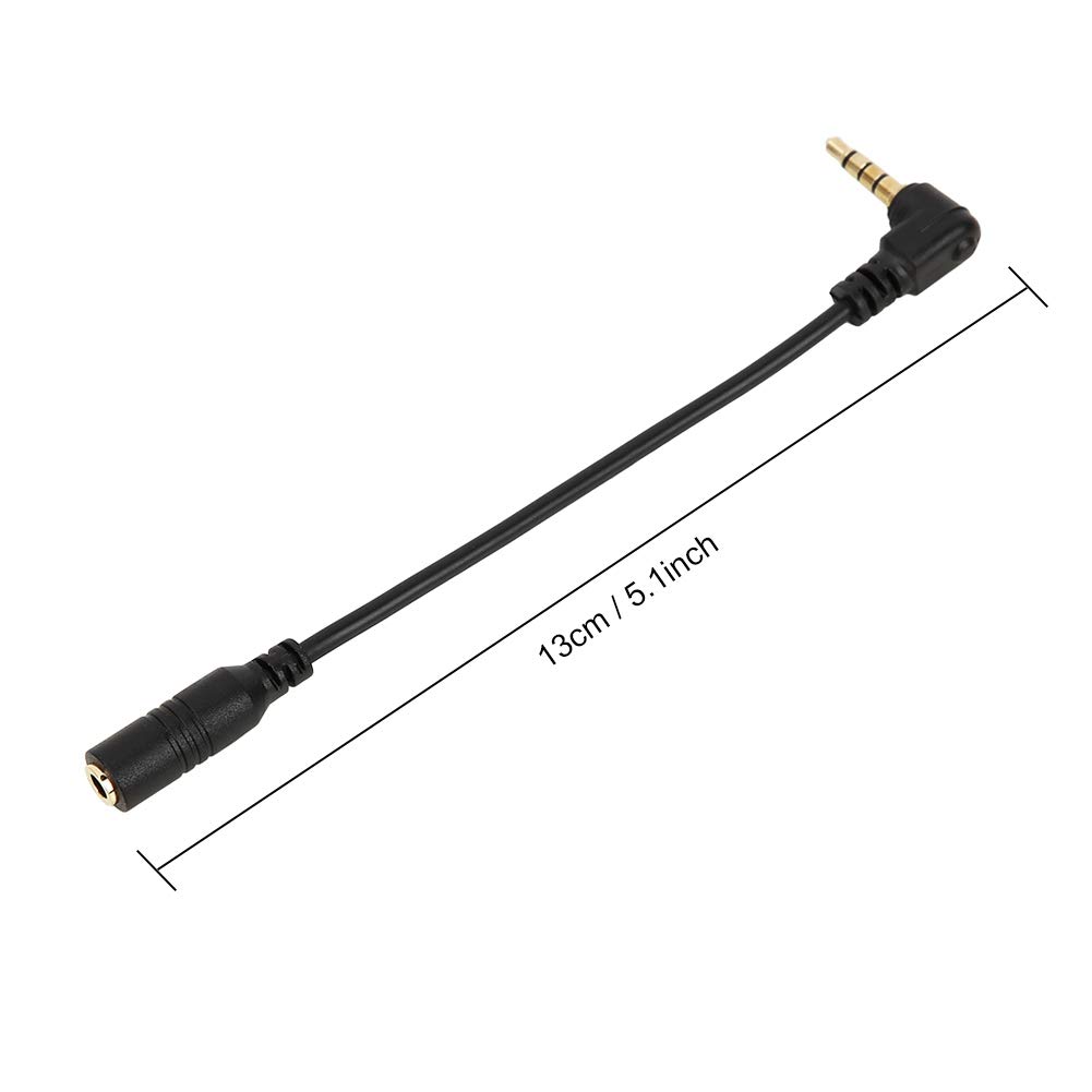 TRS to TRRS Converter Adapter Cable, TRS to TRRS Adapter, Male Female 3.5mm Earphone Headphone Microphone Converter Adapter Cable Line for Smartphone