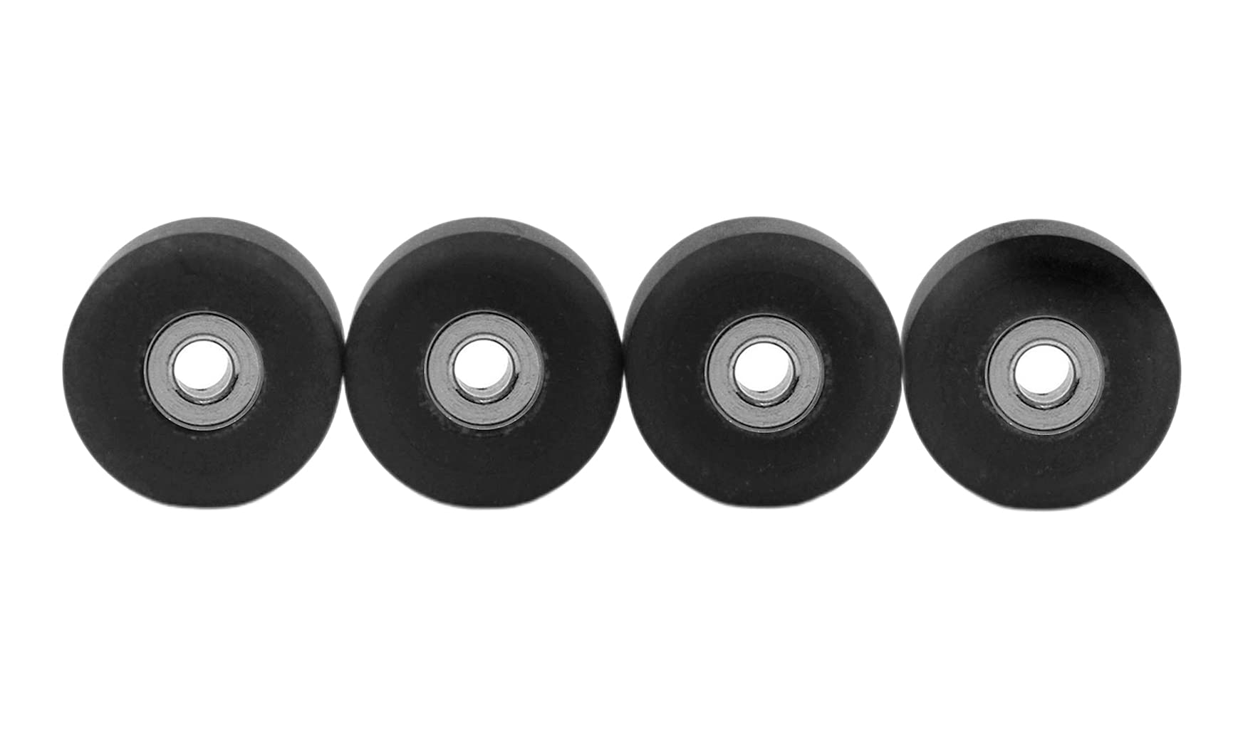 Teak Tuning Apex 71D Urethane Fingerboard Wheels, New Street Shape, 7.7mm Diameter, Ultra Spin Bearings - Made in The USA - Forged Grey Colorway