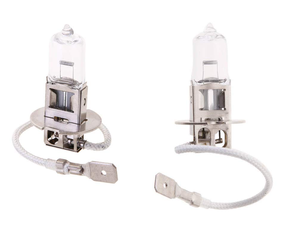 H3 12V 55W Halogen 55W H3 Halogen Bulb Super Warm White 55 Watt 12 Volt Halogen Light Bulb for Car Automotive Fog Lights,4 Pack