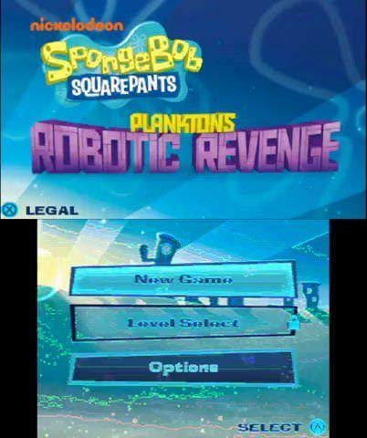 Spongebob Squarepants Plankton's Robotic Revenge for 3DS Nintendo