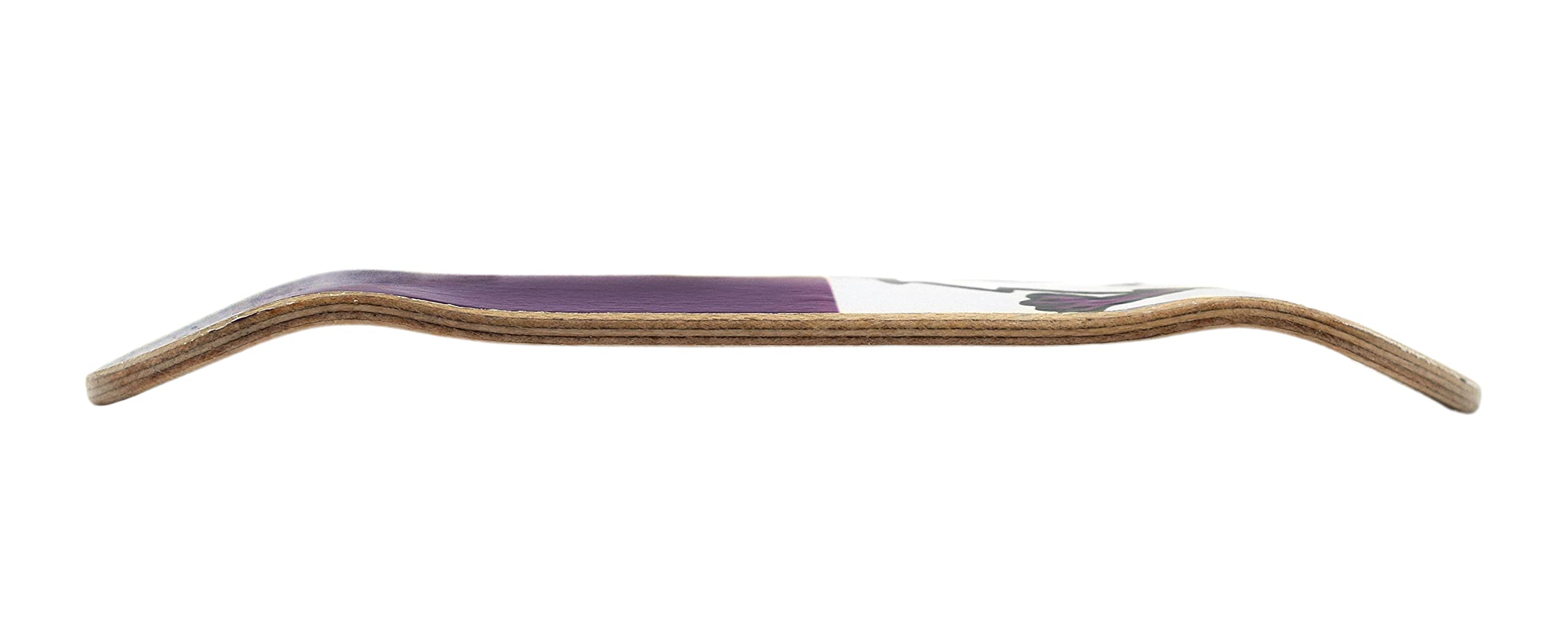 Teak Tuning Premium Fingerboard Graphic Deck, Purple Yeti - 32mm x 97mm - Heat Transfer Graphics, Pro Shape & Size - Pre-Drilled Holes - Includes Prolific Foam Tape