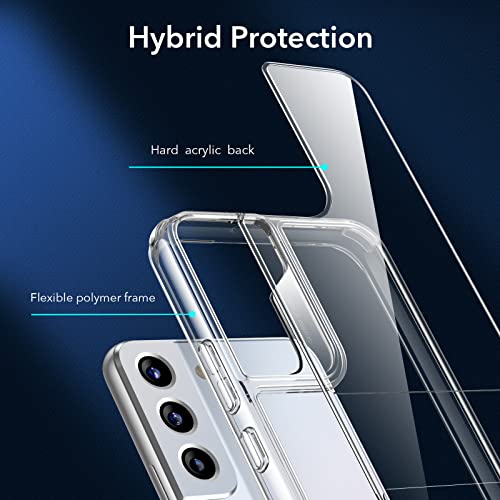 ESR Metal Kickstand Case Compatible with Samsung Galaxy S22 Plus (6.6 Inch) (2022), Versatile Patented Kickstand, Crystal Clear Scratch-Resistant Back Cover, Clear