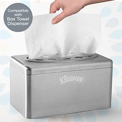 Kleenex® Hand Towels with Premium Absorbency Pockets (01701), Pop-Up Box, White, 18 Boxes / Case, 120 Hand Towels / Box, 2,160 Hand Towels / Case