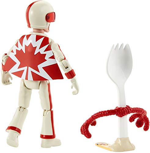 Mattel Disney Pixar Toy Story 4 Storytelling 2-Pack with 3nin Tall Forky and 5.9 in Tall Duke Caboom Posable Figures