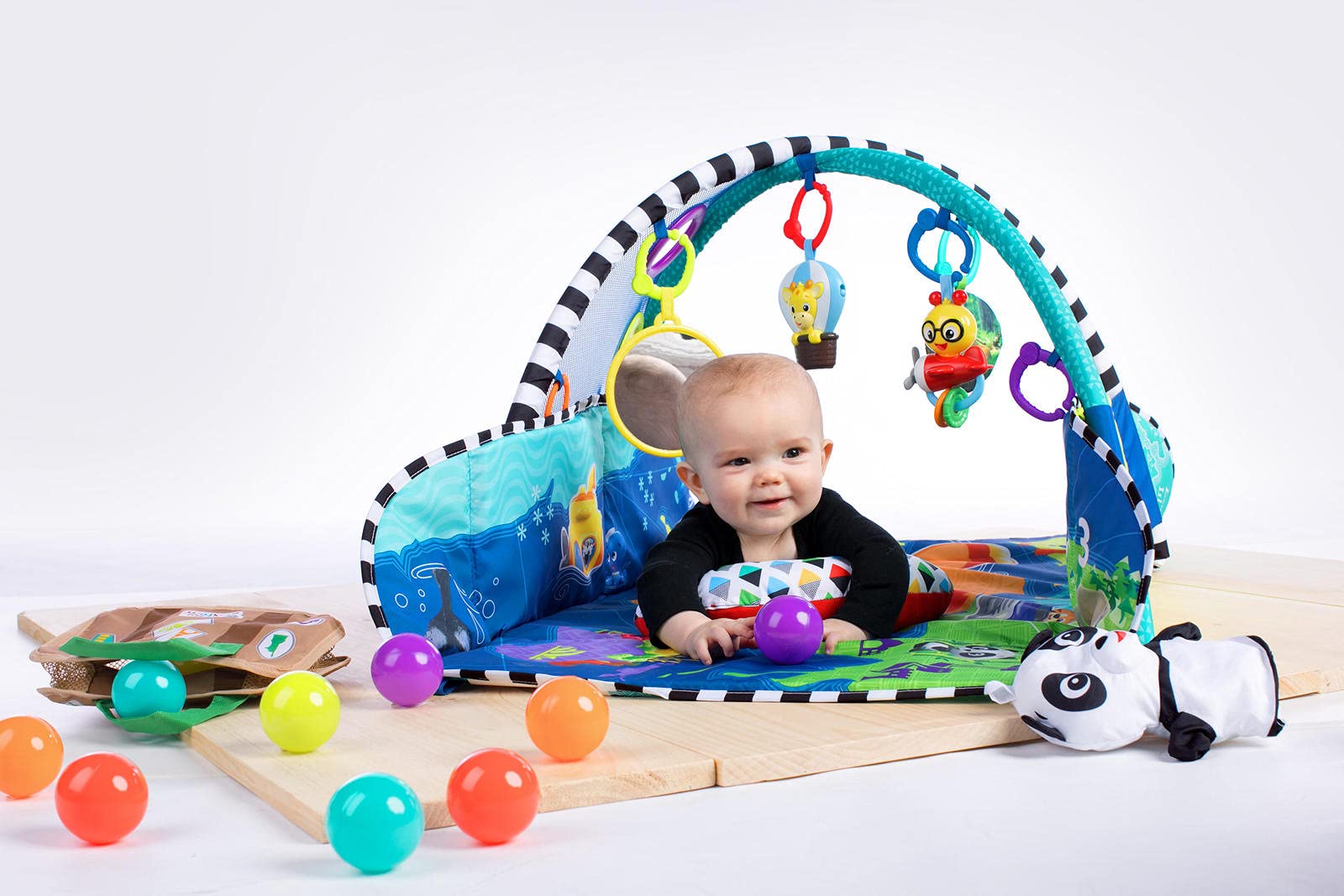 Baby Einstein 5-in-1 Journey of Discovery Activity Gym and Play Mat, Ages Newborn Plus , 47x40x18 Inch (Pack of 1)