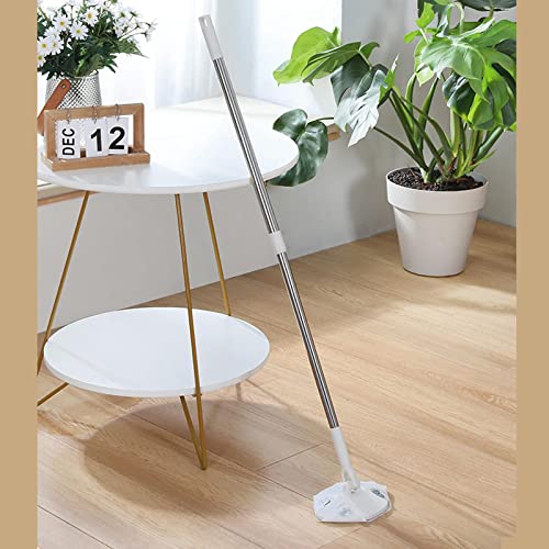 KLKCMS Cleaning Mops Wet Dry Mops Mopping Household Sweeping Telescopic Reusable Surface Floor Cleaner for Office Bedroom Bathroom Outdoor Tiles