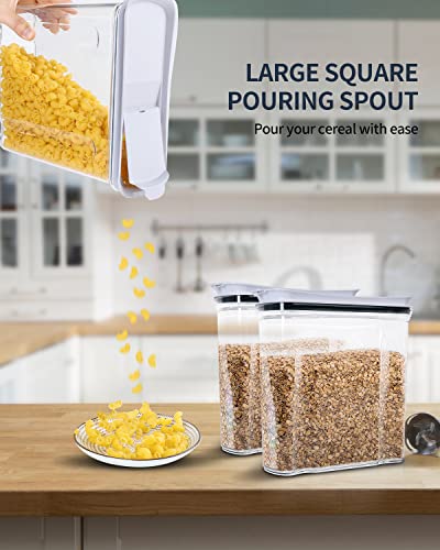 FreshKeeper 14PCS Airtight Food Storage Containers - 2PCS Cereal Containers Storage - Ideal for Cereal, Flour and Sugar Storage