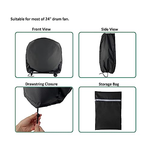 KLKCMS Industrial Fan Cover Outdoor Floor Fan Cover Protector Protect Children's Fingers Drum Fan Cover for Warehouse Round Fans Wall Mount Fans, 24-30 inch