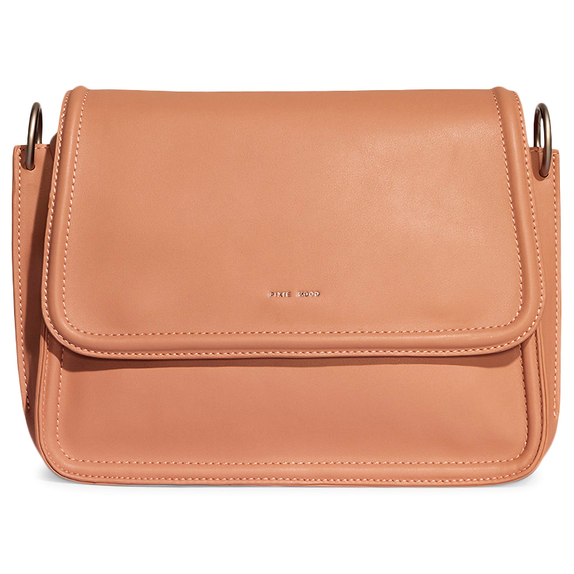 Pixie Mood Victoria 11.5 x 8.5 Vegan Leather Crossbody Bag, Apricot