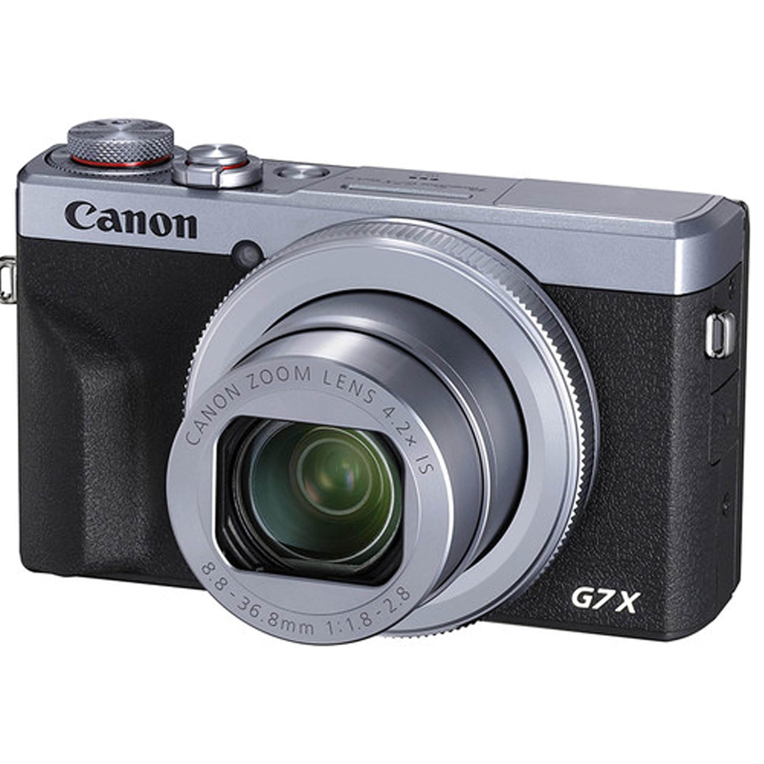 Canon PowerShot G7 X Mark III (Silver) Digital Camera + 64GB Extreem Speed Memory,Stabilizong Grip, Case, Batteries,and More (22pc Bundle)