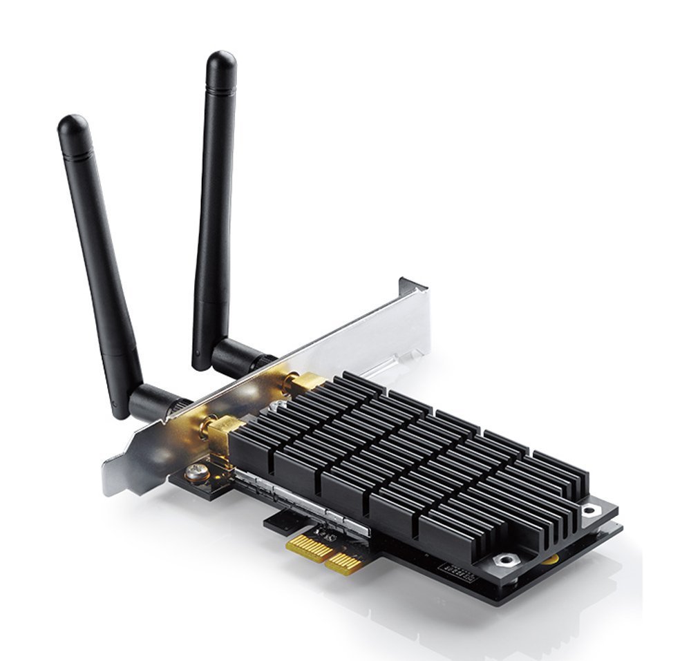 TP-Link AC1300 PCIe WiFi PCIe Card(Archer T6E)- 2.4G/5G Dual Band Wireless PCI Express Adapter, Low Profile, Long Range, Heat Sink Technology, Supports Windows 10/8.1/8/7/XP