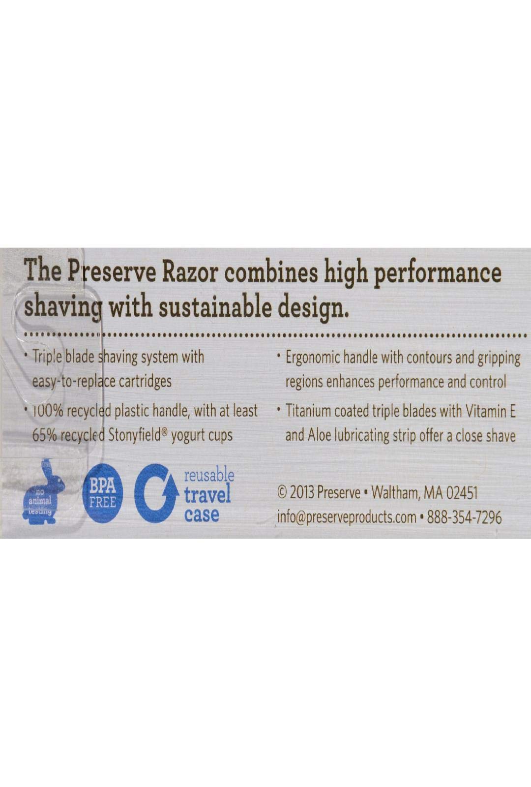 Preserve Razor Blade Triple, 2 ct