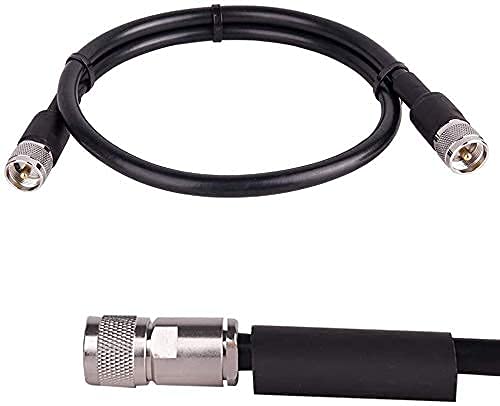 PL259 Coax Connectors, 5-Pack PL-259 UHF Male Clamp Connector PL259 UHF Plug Male RF Coax Connector for LMR400/RG8/RG8U/KMR400/Belden 9913/7D-FB Cable