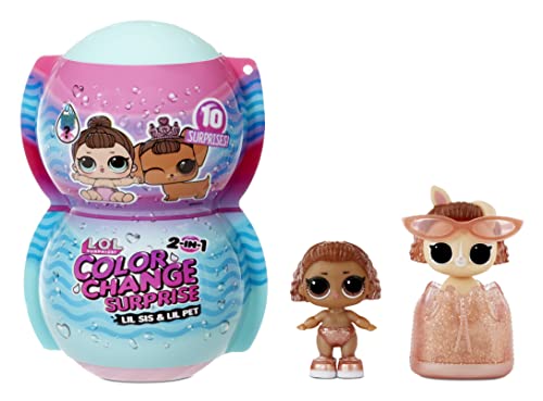 L.O.L. Surprise! Me & My Lil Sis & Lil Pet Color Change Surprise⢠with 10 Surprises - Great Gift for Kids Ages 4+