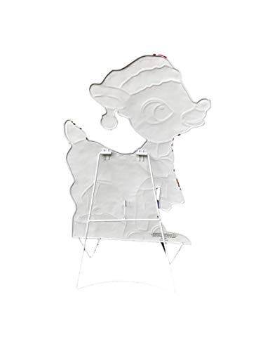 ProductWorks Rudolph The Red-Nosed Reindeer Decorative Christmas Metal Rudolph, 24"