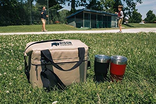 Bison Soft Cooler, Small Cooler Bag, Travel Cooler, Soft Sided Cooler Bag, Camping Coolers, Insulated Cooler, Soft Cooler Bag, Travel Cooler for Car, Bag Cooler