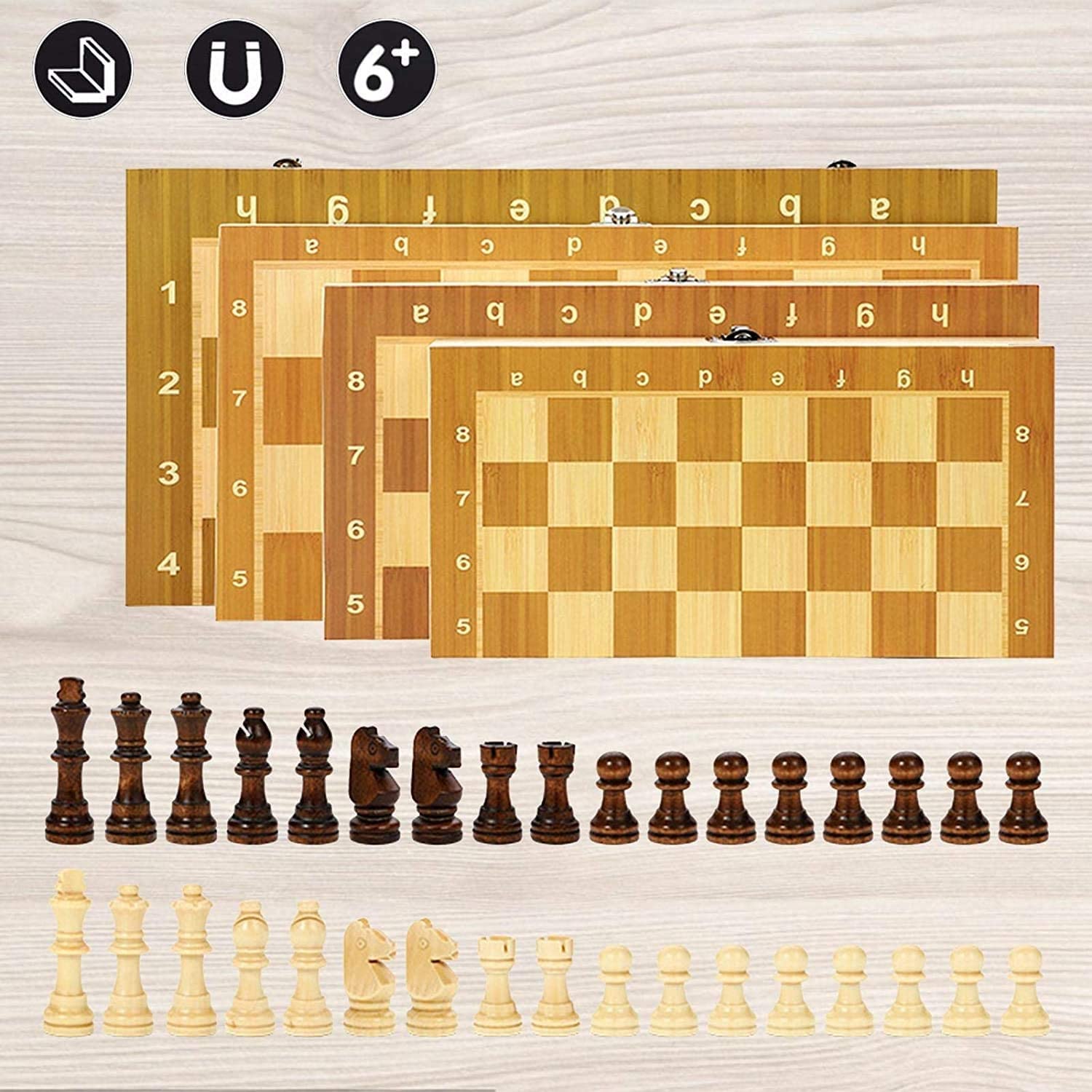 Chess Set Chess Board Folding Board Chess Game International Chess Set for Kids Party Family Activities