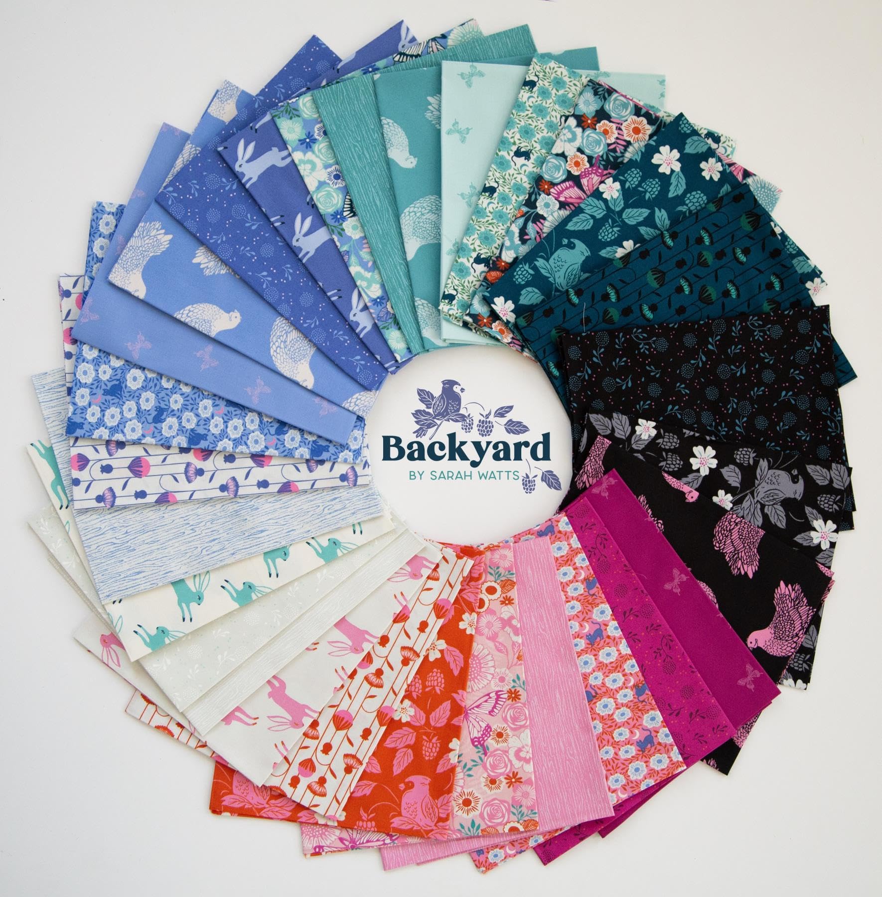 Backyard Jelly Roll (40 Pieces) by Sarah Watts for Ruby Star Society (RS2084JR)