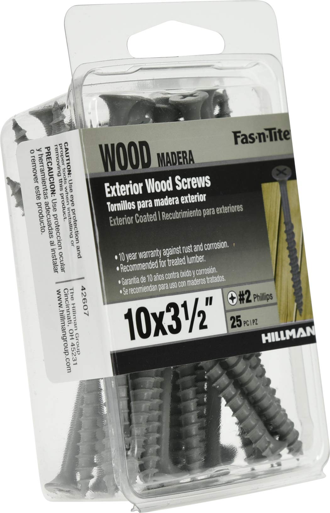 TV Non-Branded Items (Home Improvement) 42607 HILLMAN FASTENERS Extension Wood Screw (20 Pack), 10 x 3.5"