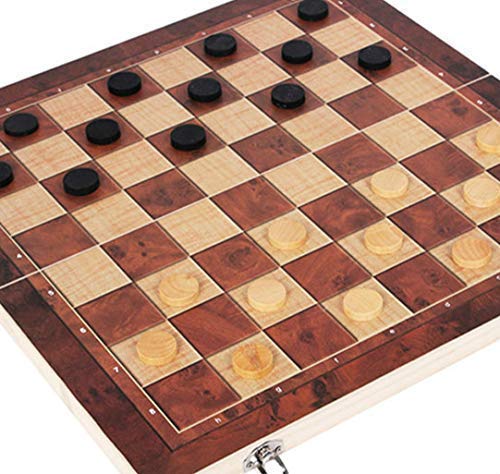 Chess Set International Chess 2020 3 in 1 Wooden Chess Backgammon Checkers Indoor Or Outdoortravel Games Chess Set Board Draughts
