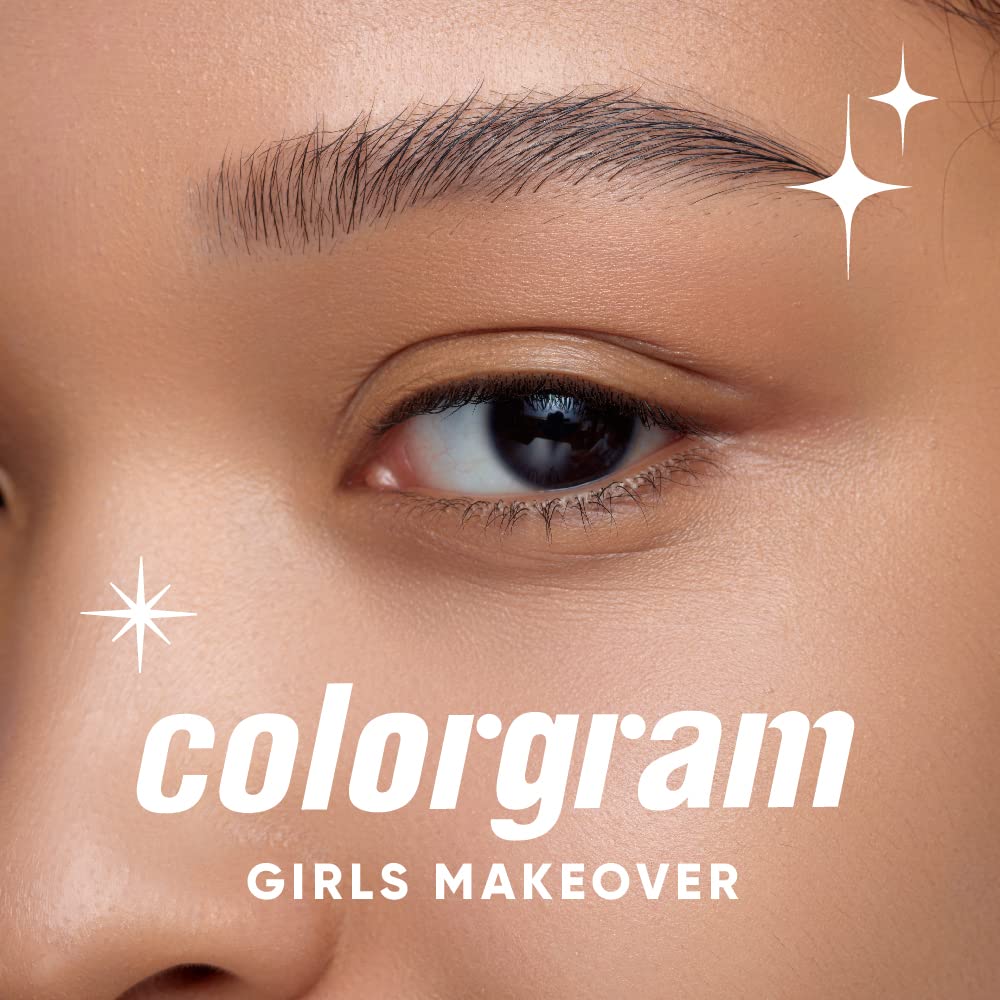 COLORGRAM Shade Re-Forming Brush Liner 30% Brown | Liquid Eyeliner, Long-Lasting Daily Makeup, Natural Eye Makeup, Smudgeproof, Winged Eyes, Cat Eye