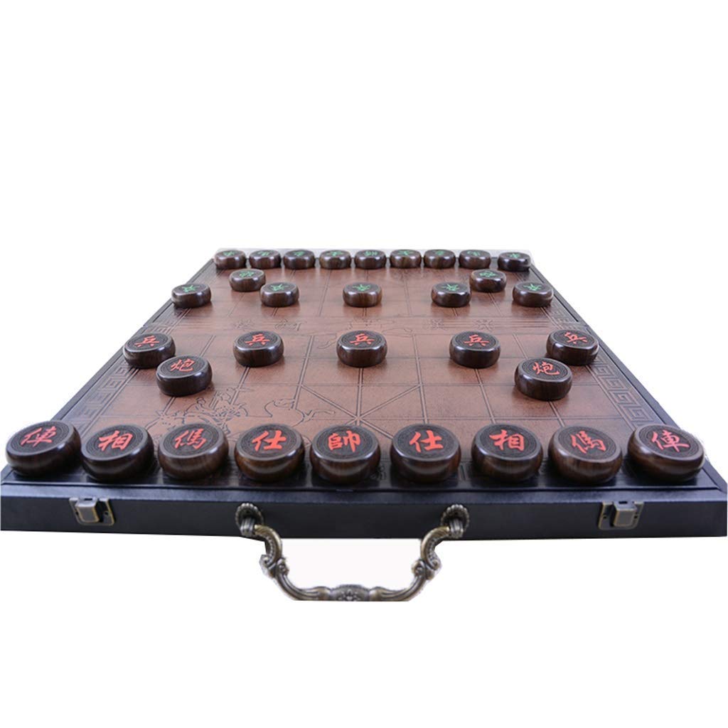 Chess Set Set Boutique Collection Solid Wood Mahogany High-Grade Adult Large Folding Chessboard Chess