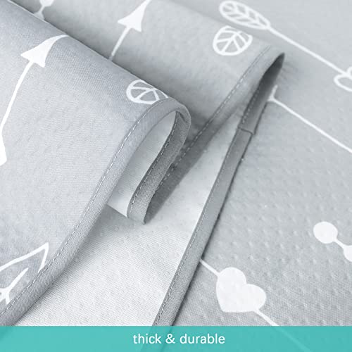 Splat Mat 2 Pack for Under High Chair & Arts & Crafts & Eating Mess, Waterproof Baby Playtime Anti-Slip High Chair Mat for Floor or Table, Reusable & Portable Splash Mat for Under High Chair, 42β Γ46β