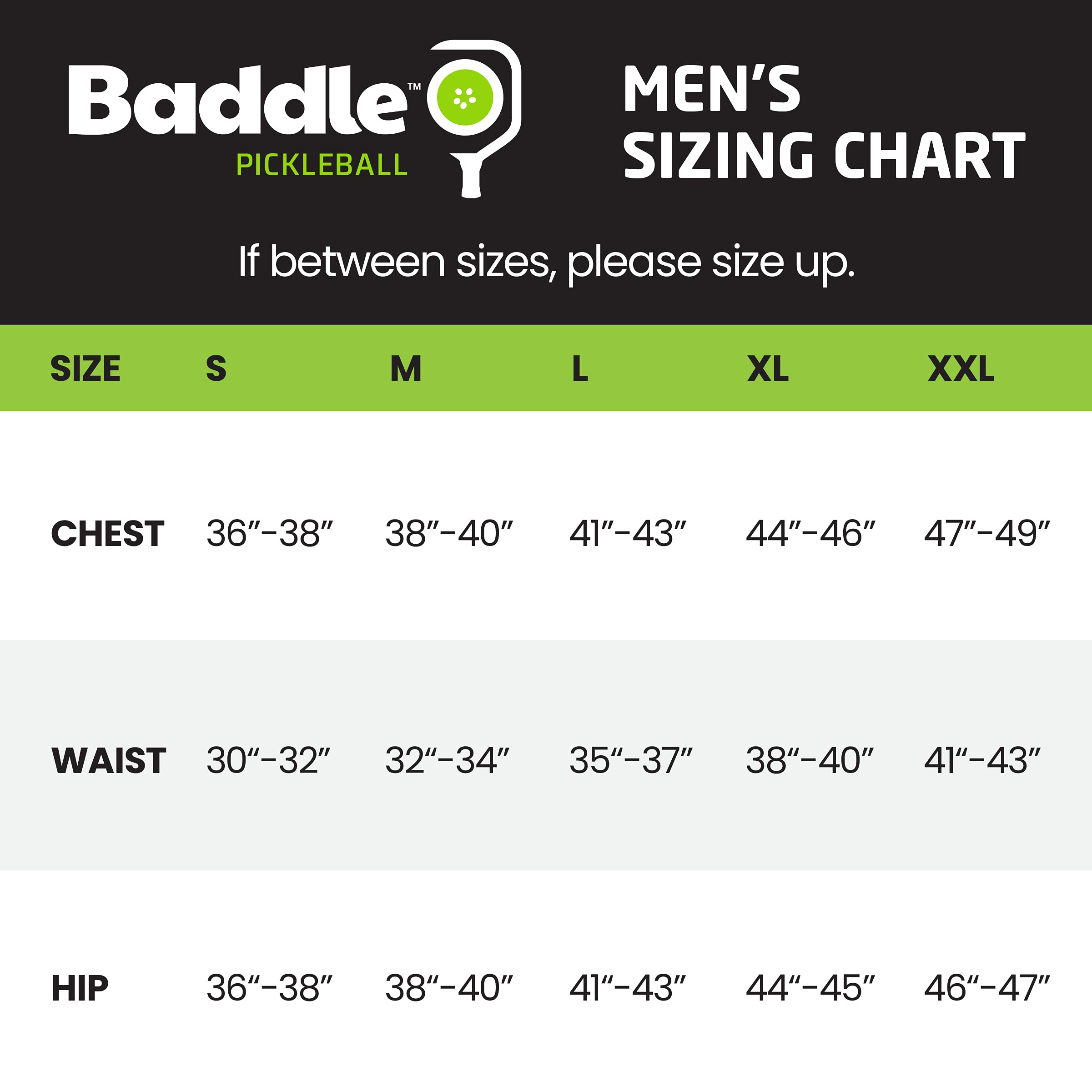Baddle Men’s 2 in 1 Pickleball Short (Shadow, Large)