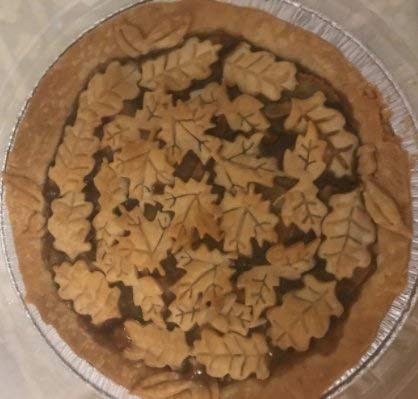 Cake Leaves Baking Pie Crust Mold Cookie Cutters, Pastry/Fondant Stampers/Apple Pie for Thanksgiving, Set of 4 (Random Color)