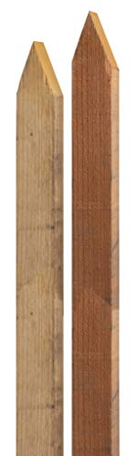 Bond Manufacturing Co 94006 4ft x 3/4in Packaged Hardwood Stakes, 0.75" x 0.75" x 4', Natural