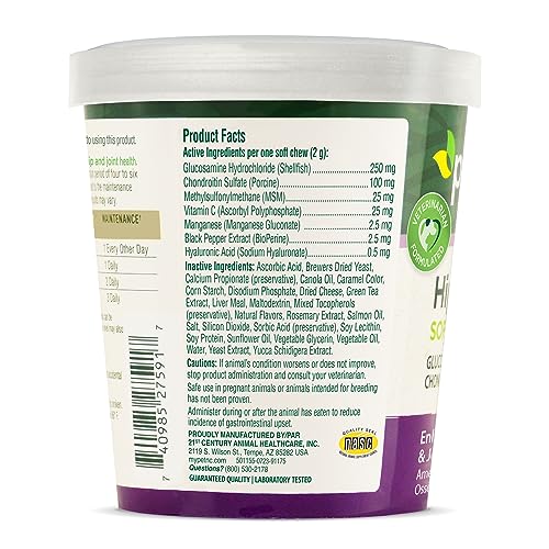 PetNC Natural Care Hip and Joint Soft Chews for Dogs, 90 Count,Liver,0.03 pounds