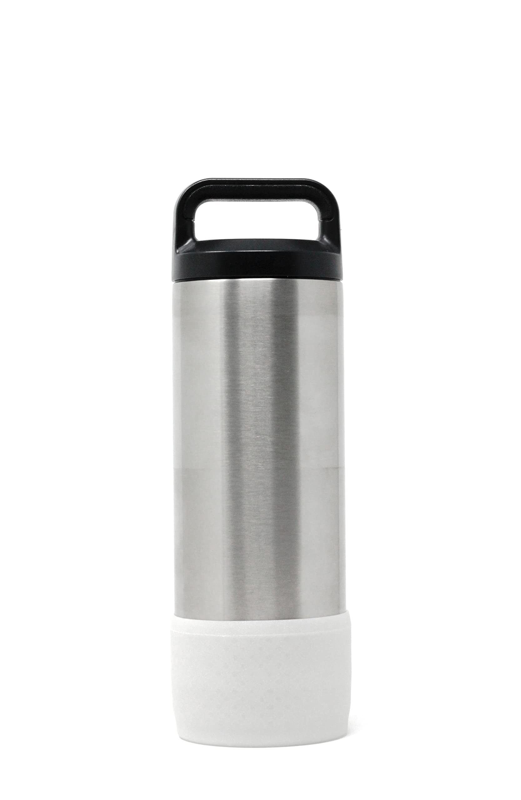 BottleArmor Protective Silicone Boot Sleeve for Yeti Water Bottles with DropShield Technology (Small (fits 12oz to 18oz), Ice (glows blue))
