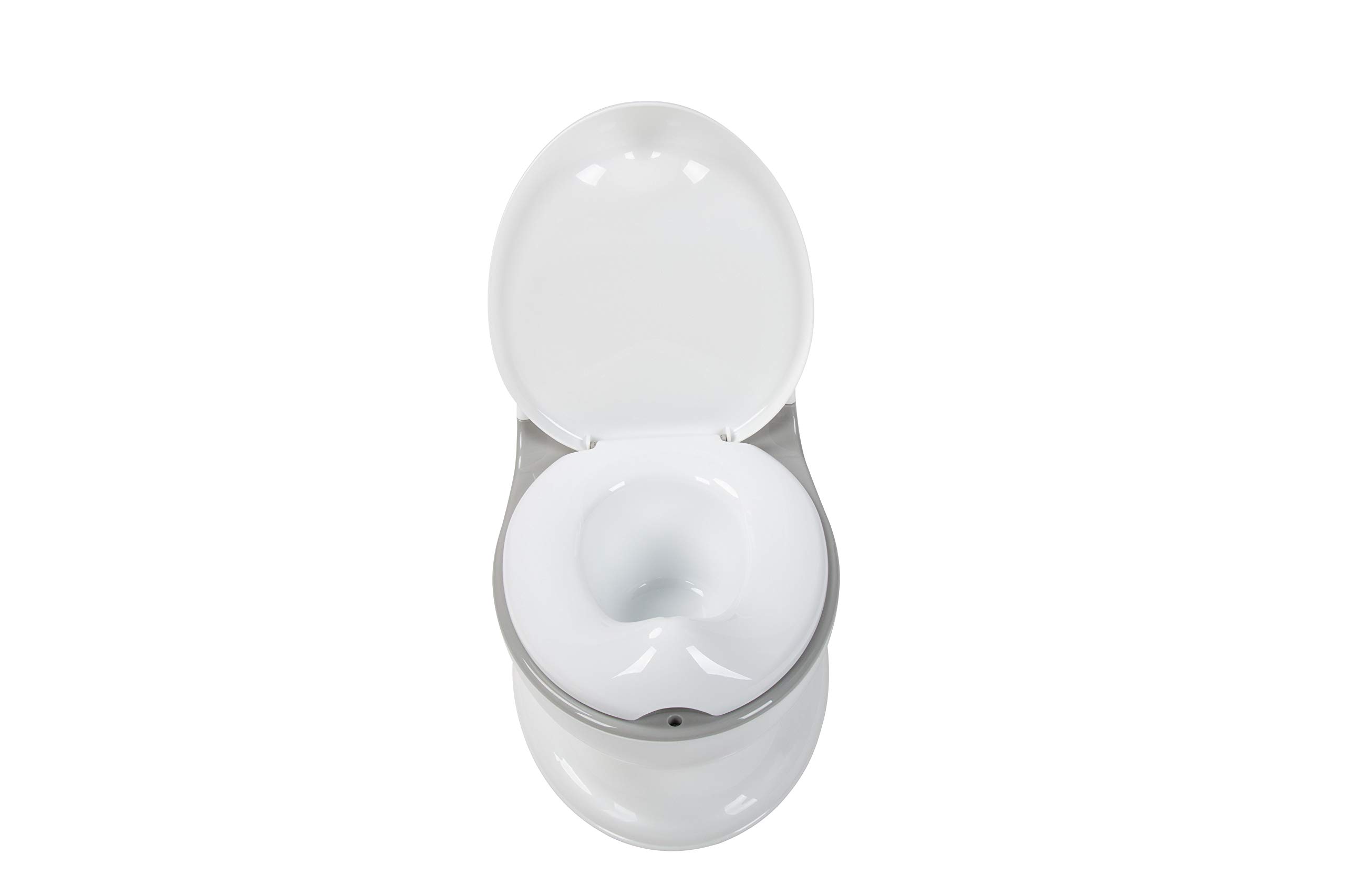 BabyDan Children Training Potty with Flushing Sound. 100% PVC Free. White/Grey