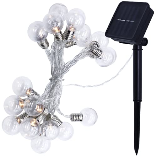 Solar String Lights Outdoor Fairy 30LED 6.5M/ 21Ft Christmas Decorative Ball Lamp Waterproof Indoor with Solar Panel for Patio Garden Backyard Home