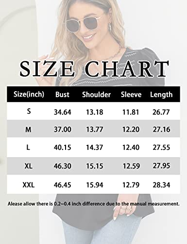 LOMON Oversized T Shirts for Women Short Sleeve Cute Smocked Tops Tees Summer Tunic Tops to wear with Leggings 2023