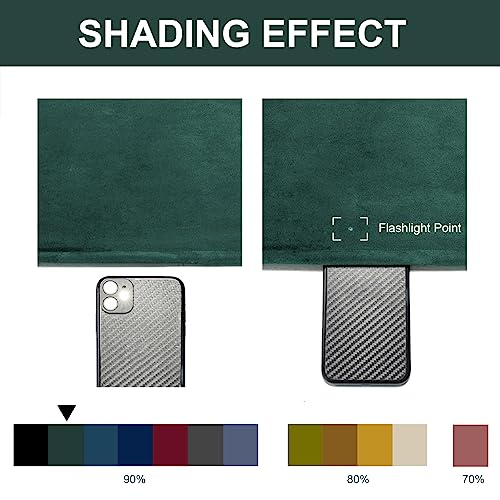 FY FIBER HOUSE 2 Window Panels, Room Darkening, Rod Pocket Super Soft Luxury Velvet, Energy Efficient, 52W x 63L, Decorative Drapes, Dark Green
