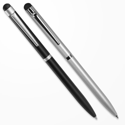 BoxWave Stylus Pen for Panasonic Toughbook CF-C2 (Stylus Pen by BoxWave) - Meritus Capacitive Styra, Capacitive Stylus with Ballpoint Pen for Panasonic Toughbook CF-C2 - Jet Black